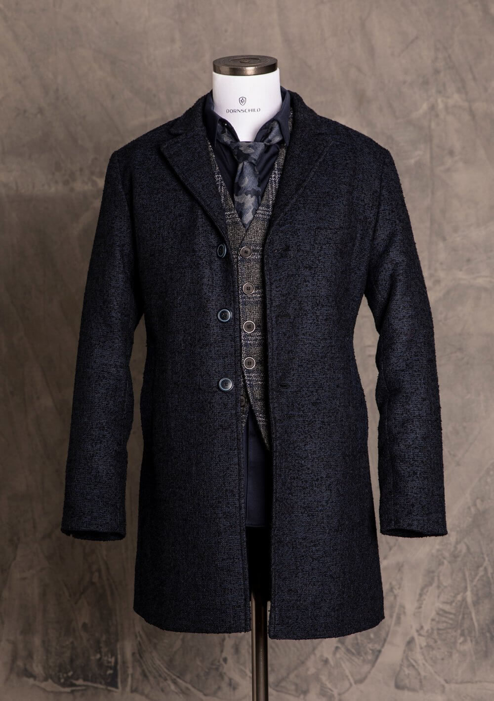 Designer Herren Wintermantel mit Kragen von DORNSCHILD!